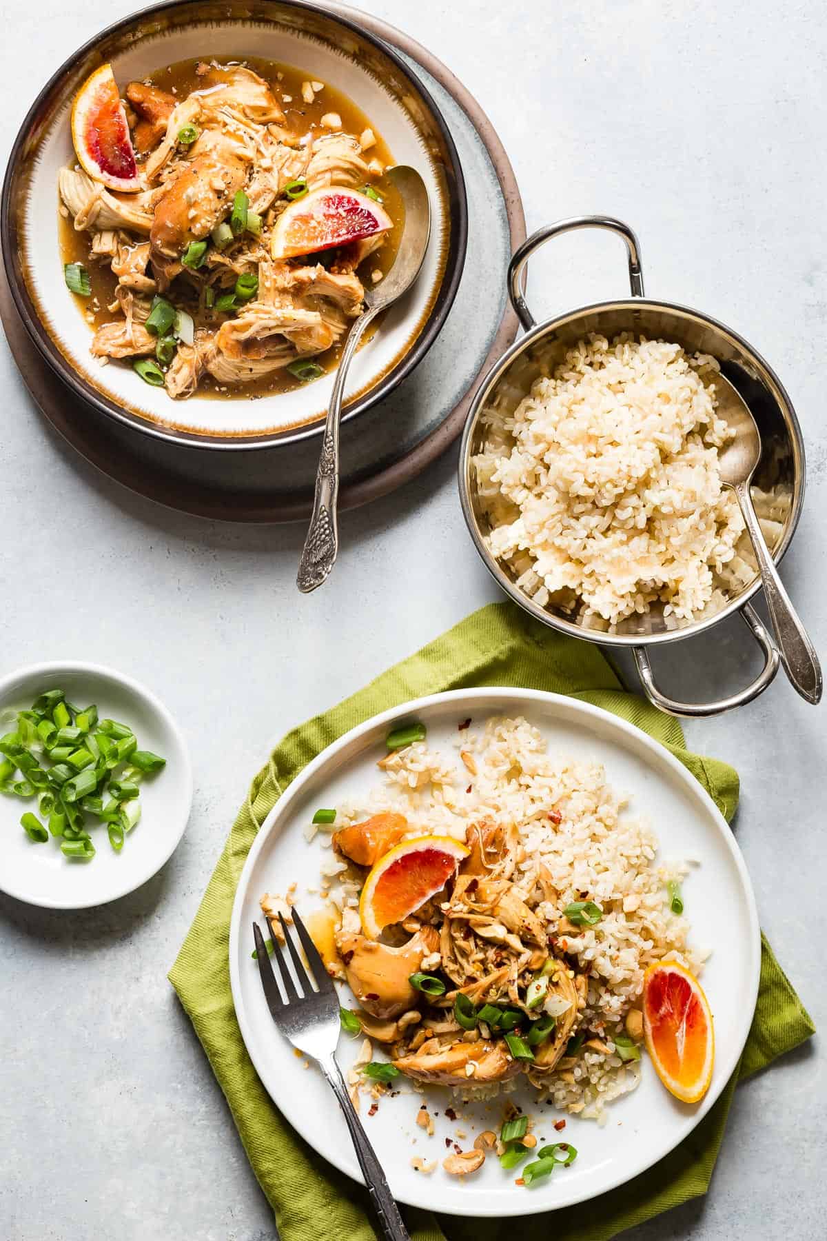 Slow Cooker Easy Orange Chicken and Brown Rice - Foodness Gracious