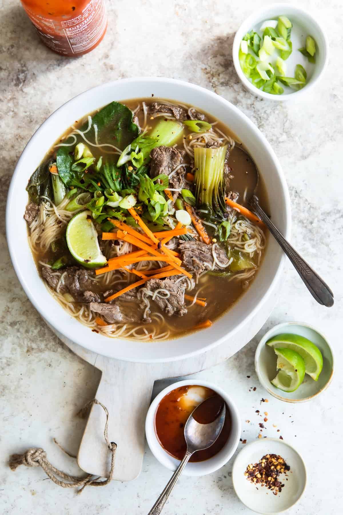New Zealand Grass-fed Beef and Noodle Soup - Foodness Gracious
