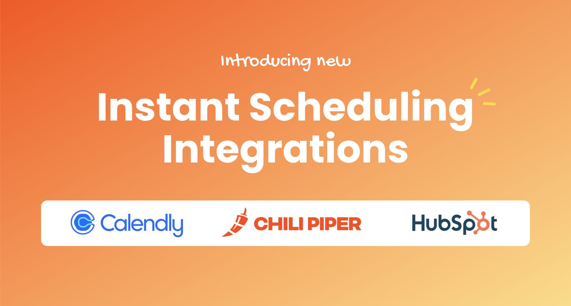 Remove conversion friction with our native Scheduling Integrations! - Tourial