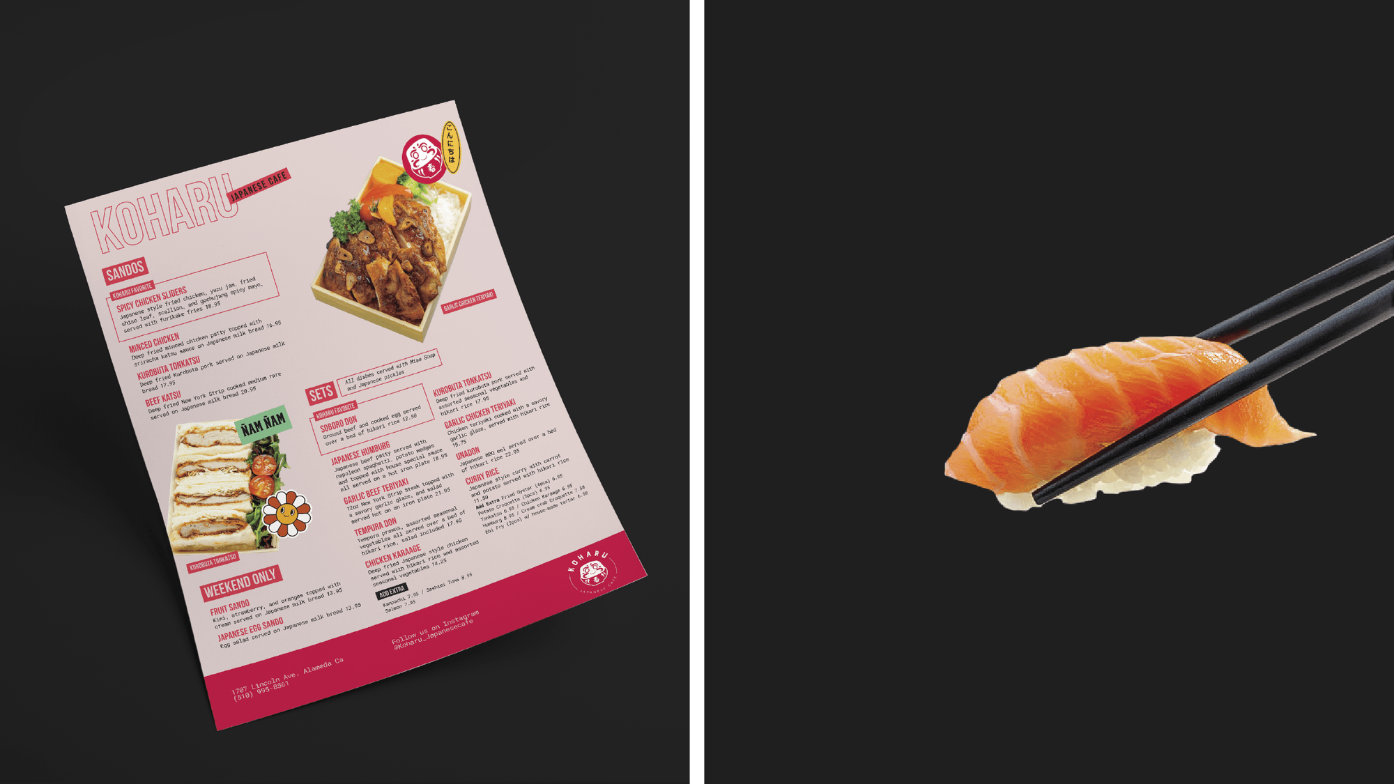 Flapjack Menu Design | Saga Kitchen