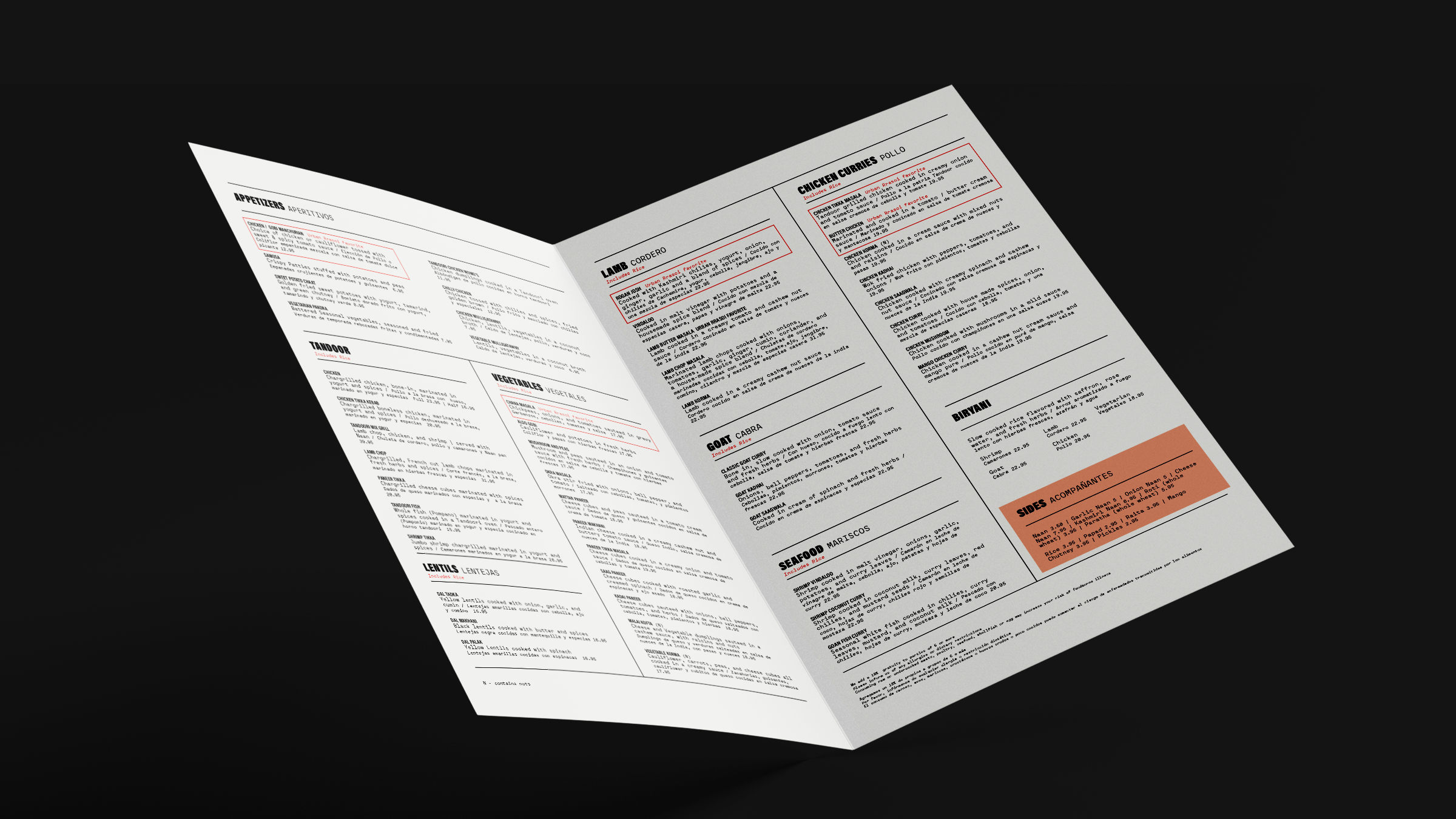 Flapjack Menu Design | Urban Rrasoi