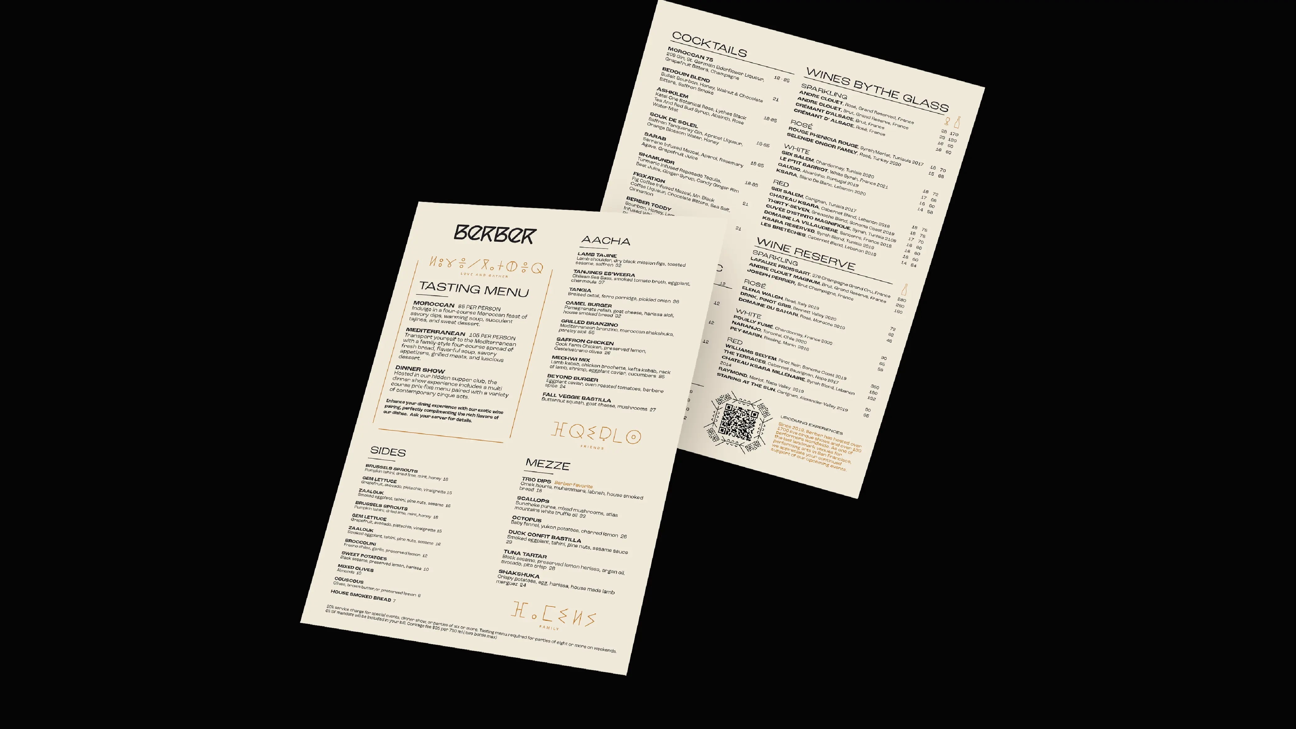 Flapjack Menu Design | Berber