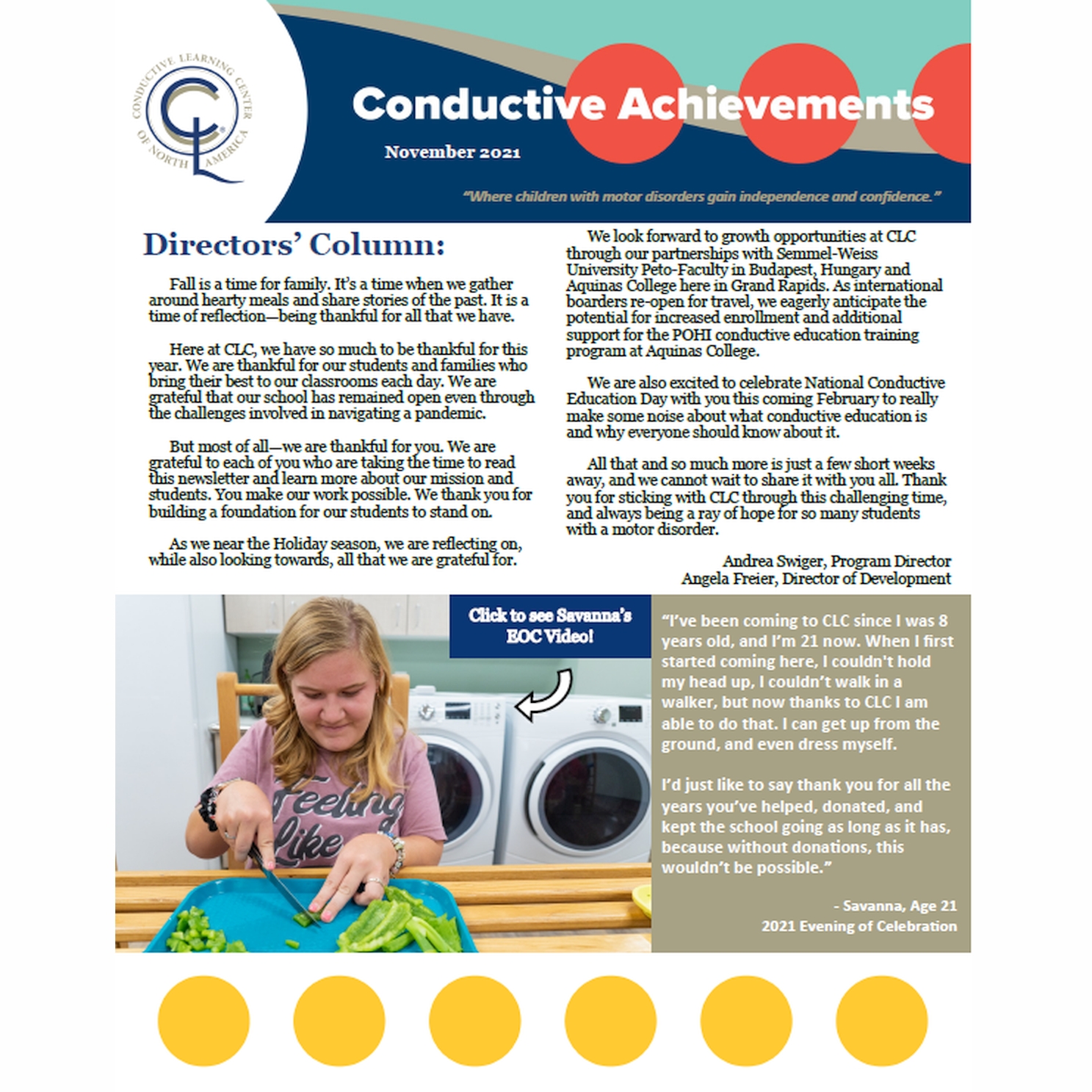 News and Events - Conductive Learning Center