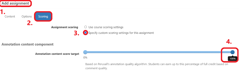 Perusall Scoring Options: Annotation Only - Perusall Blog