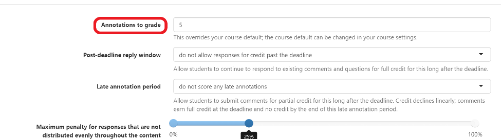 Perusall Scoring Options: Annotation Only - Perusall Blog