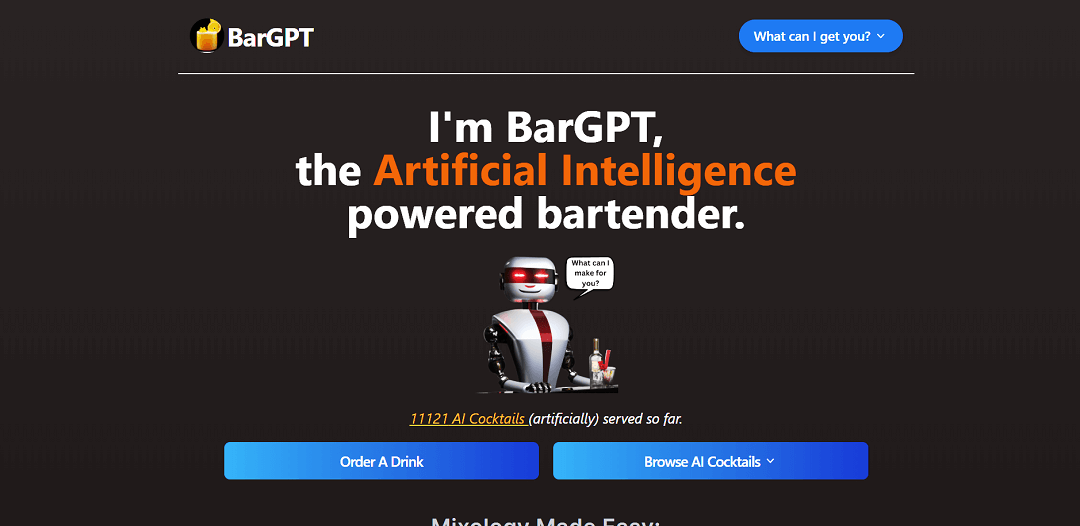 BarGPT - Best AI apps of 2024