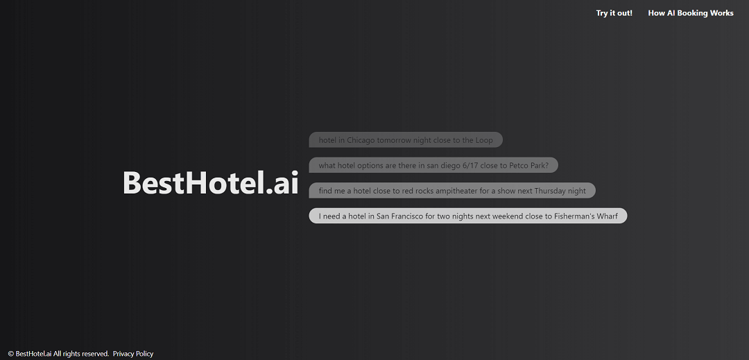 BestHotel.ai - Best AI apps of 2024