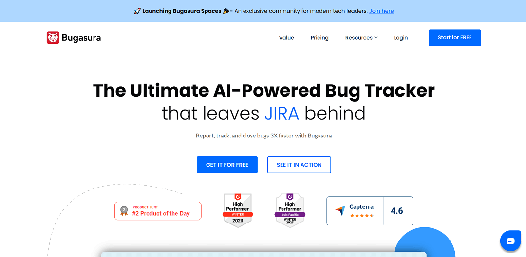 Bugasura - Best AI apps of 2024