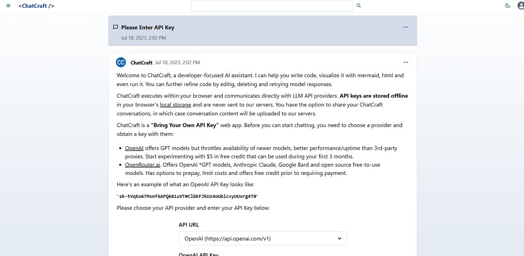 ChatCraft - Best AI apps of 2024