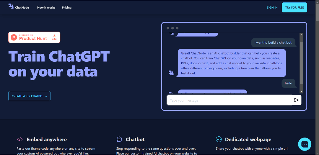 ChatNode - Best AI apps of 2024