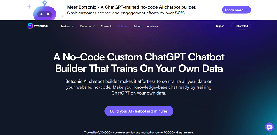 Chatsonic - Best AI apps of 2024