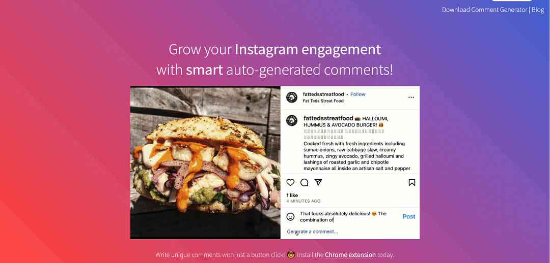 Comment Generator - Best AI apps of 2024