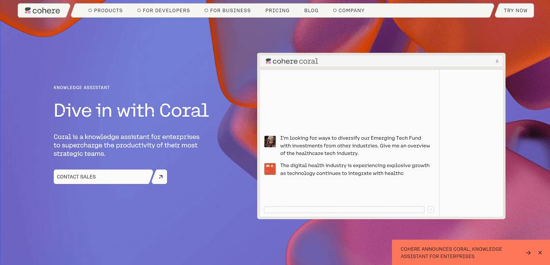 Coral - Best AI apps of 2024