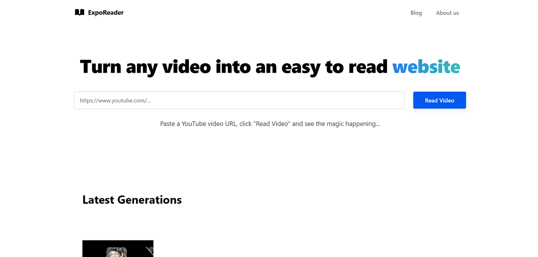 Exporeader - Best AI apps of 2024