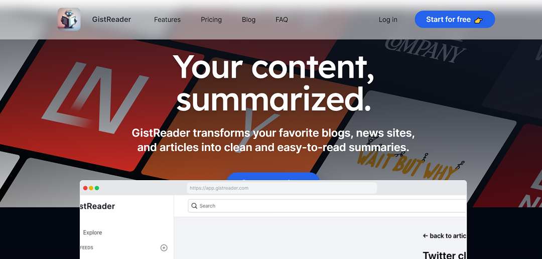 GistReader - Best AI apps of 2024