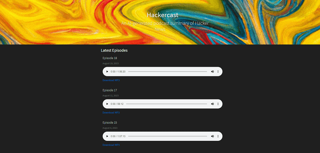 Hackercast - Best AI apps of 2024