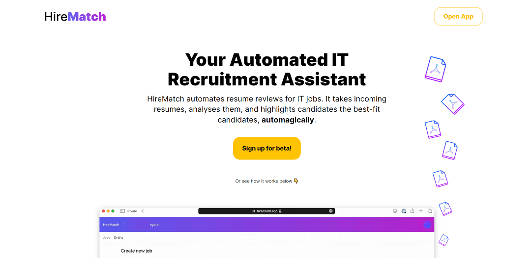 HireMatch - Best AI apps of 2024