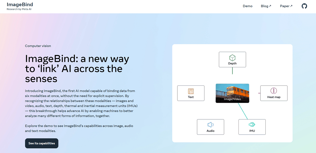 ImageBind - Best AI apps of 2024