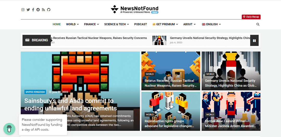 NewsNotFound - Best AI apps of 2024