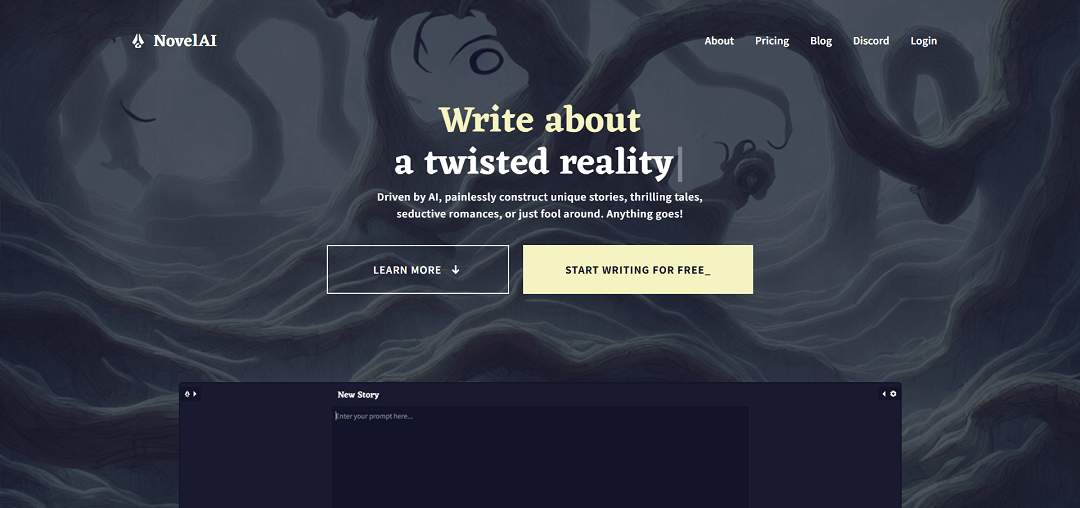 NovelAI - Best AI apps of 2024