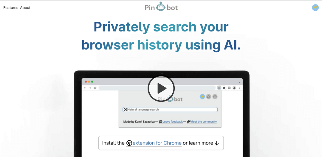Pinbot - Best AI apps of 2024