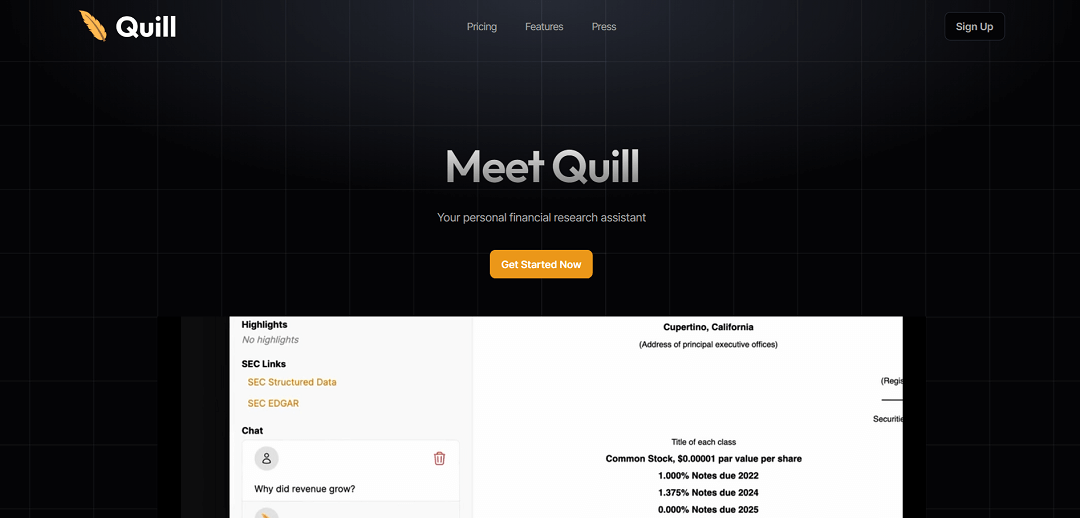 QuillAI - Best AI apps of 2024