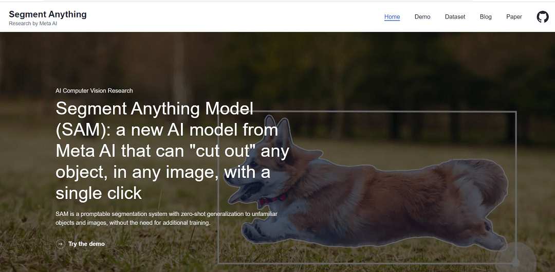Segment Anything by Meta - Best AI apps of 2024