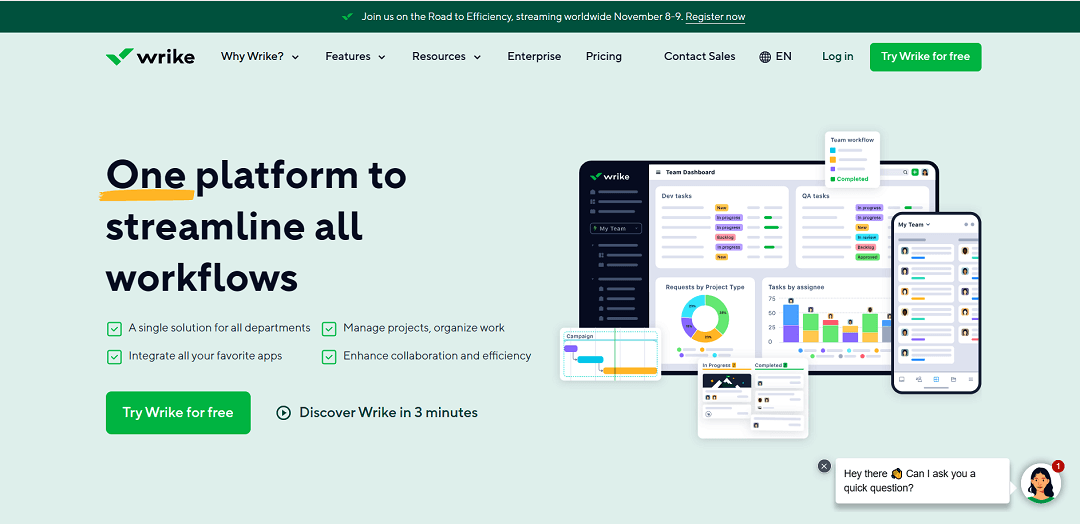 Wrike - Best AI apps of 2024