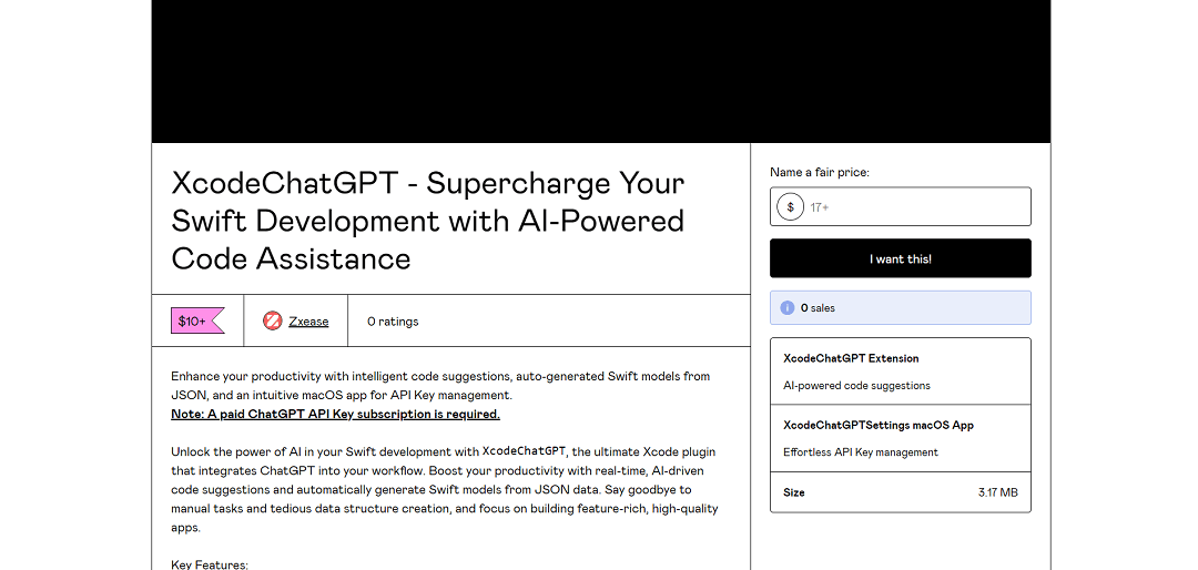 XcodeChatGPT - Best AI apps of 2024