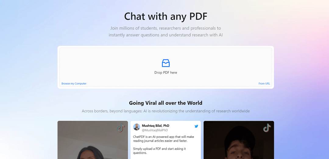 ChatPDF - Best AI apps of 2024