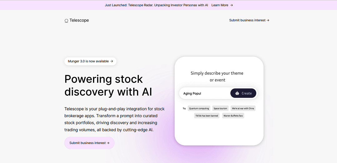 Telescope - Best AI apps of 2024