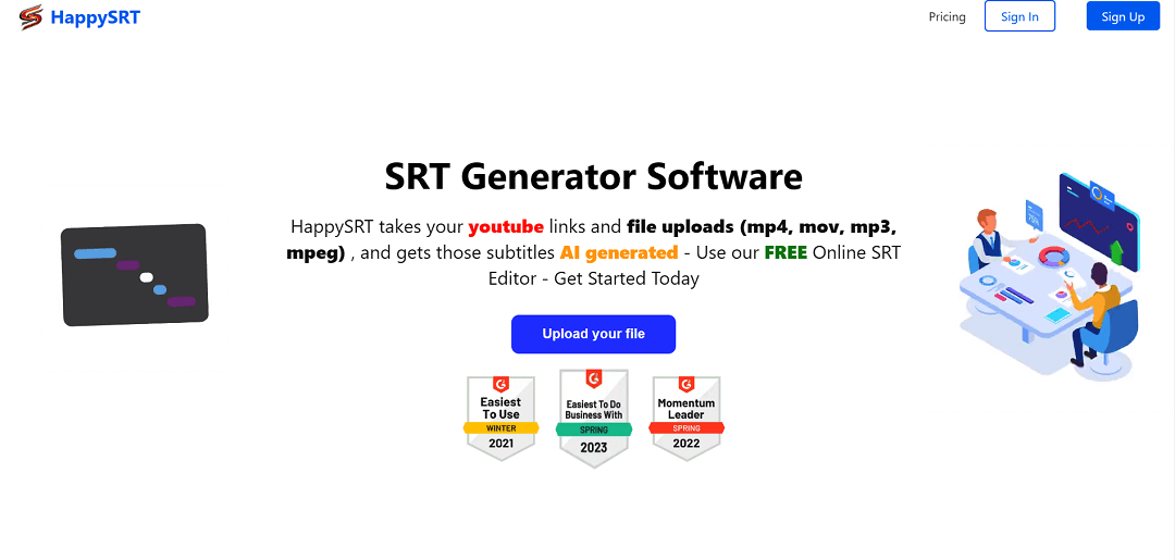 HappySRT - Best AI apps of 2024
