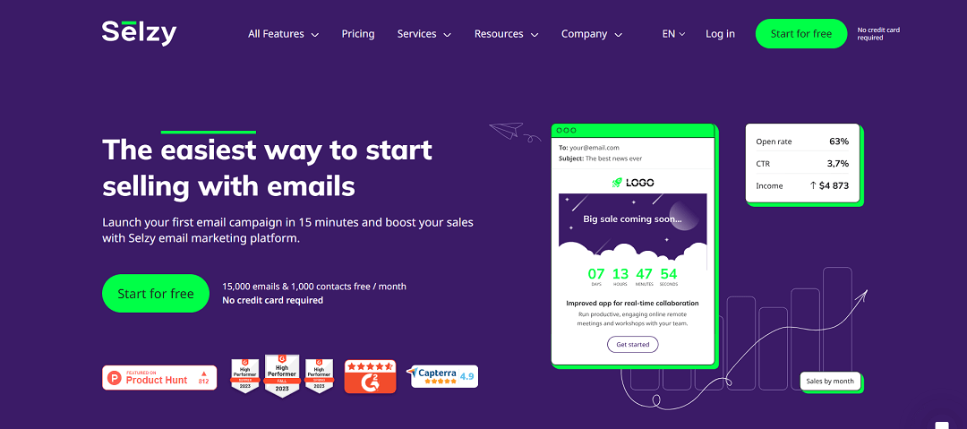 Selzy - Best AI apps of 2024
