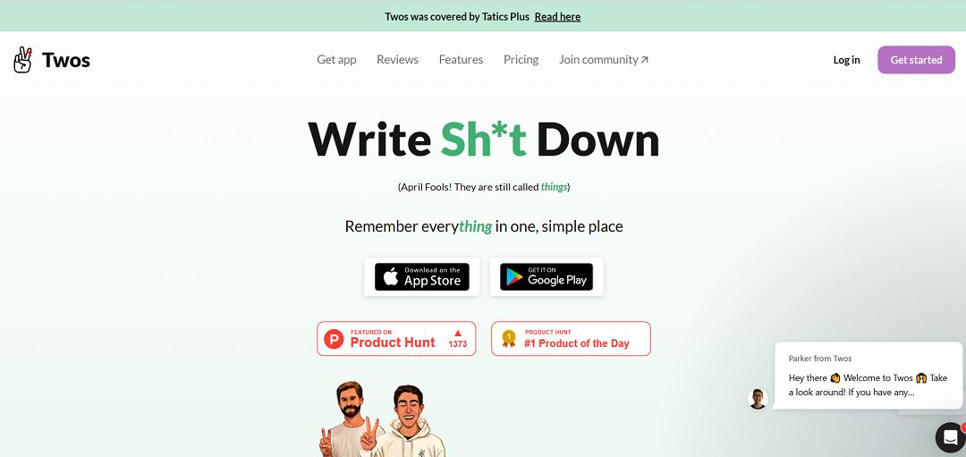 TwosApp - Best AI apps of 2024