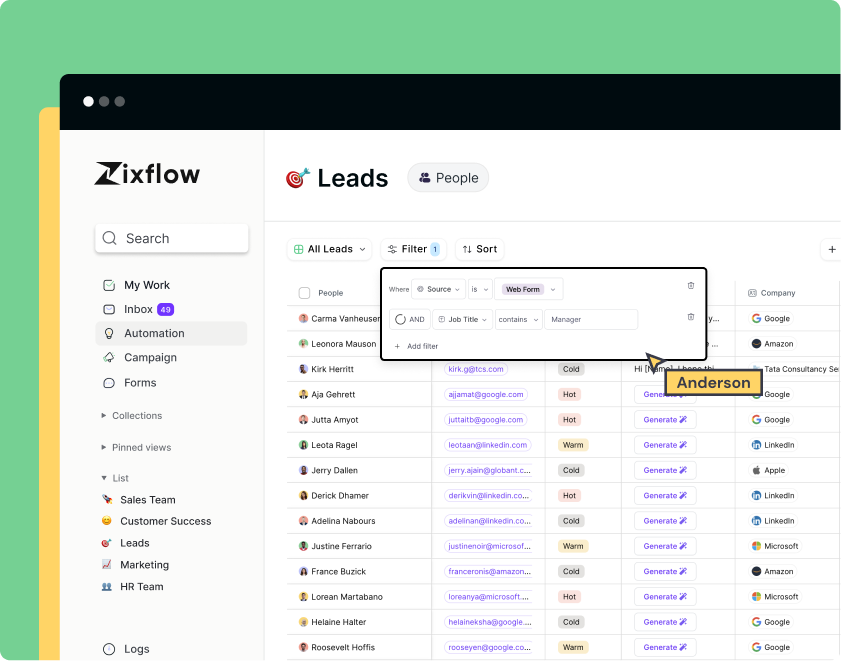Intelligent Lead Generation Platform - Zixflow