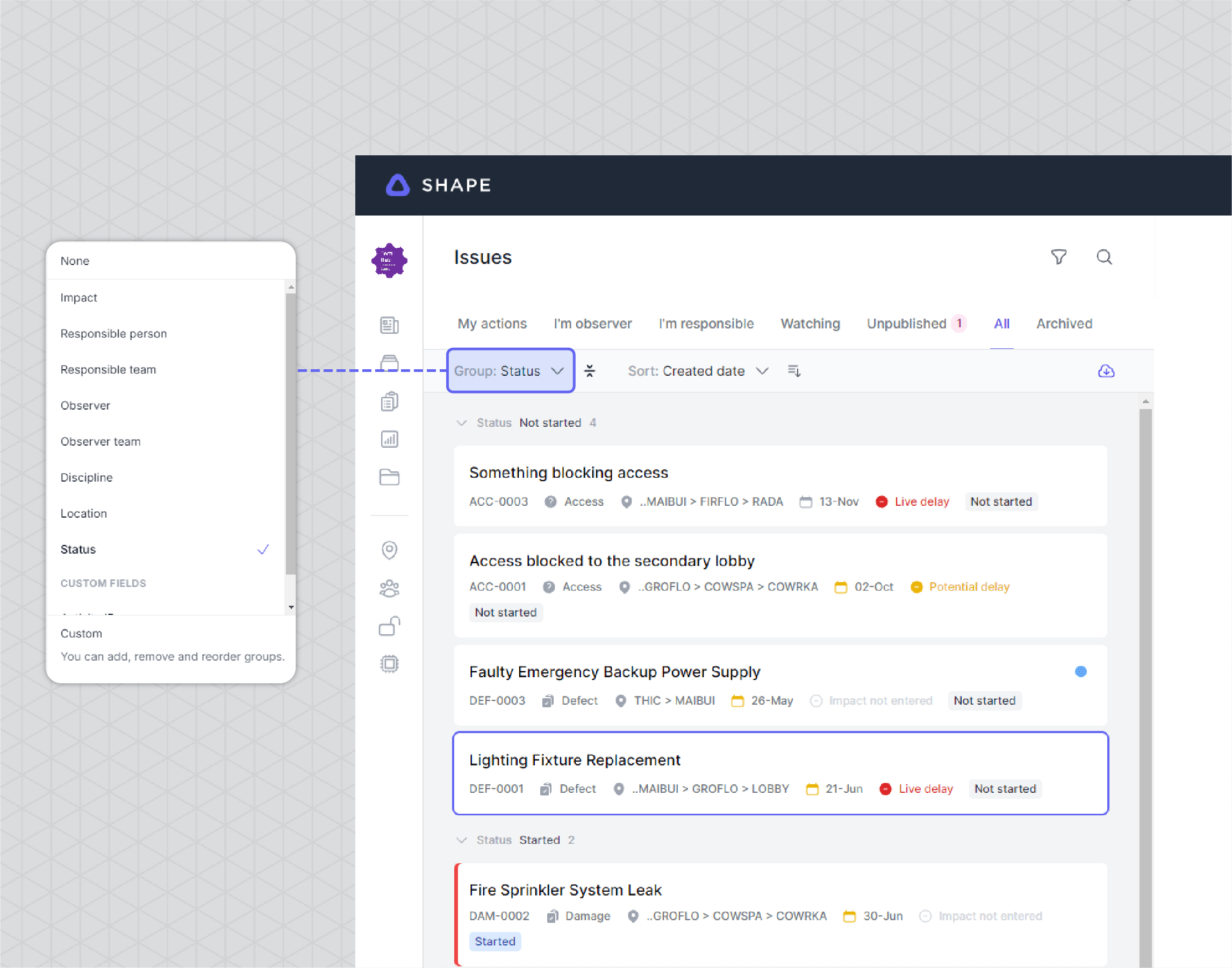 Construction Issue Tracking App | Shape