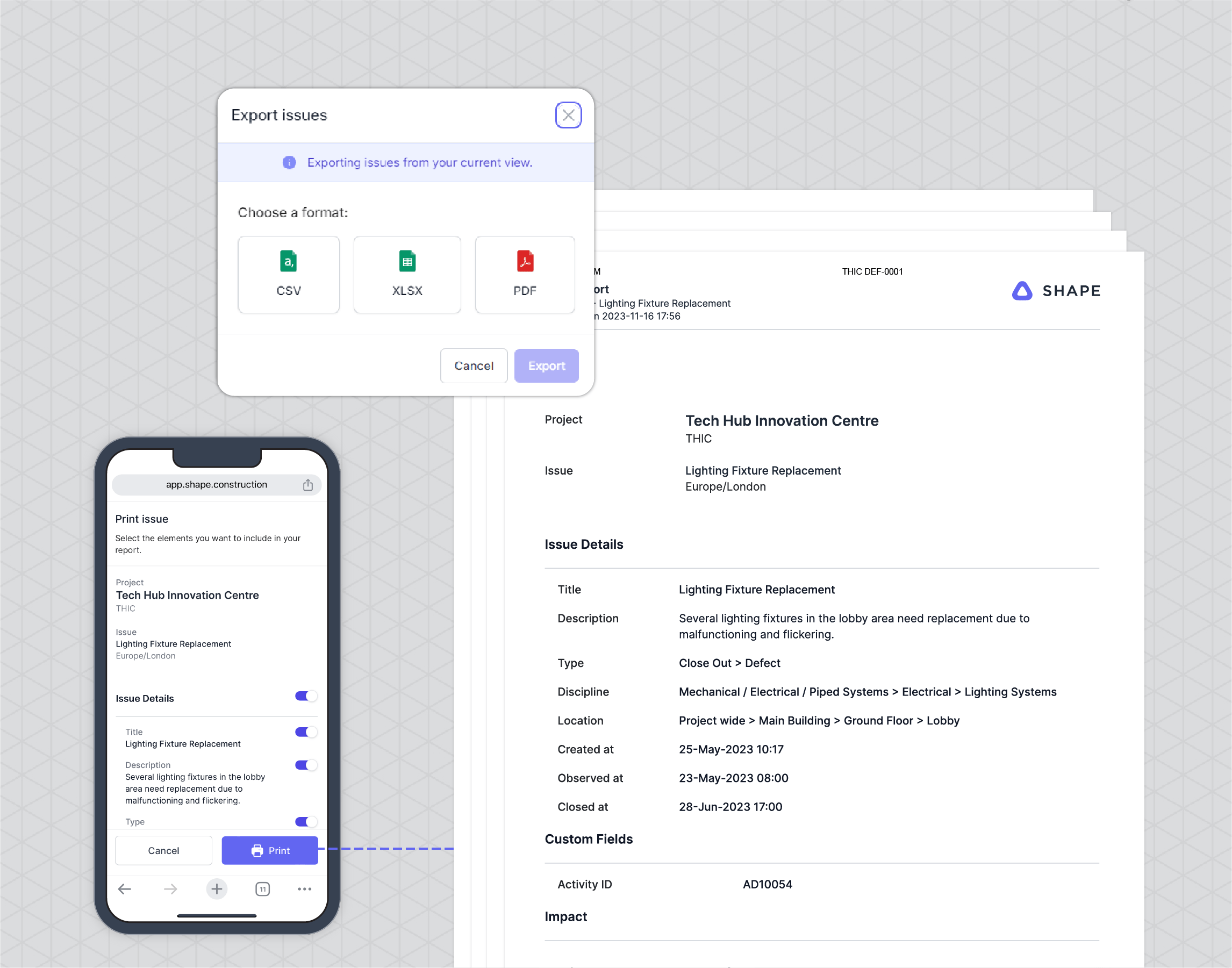Construction Issue Tracking App | Shape