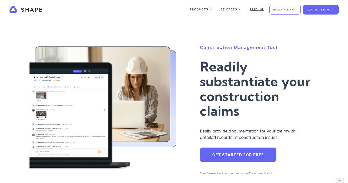 Readily substantiate your construction claims | Shape