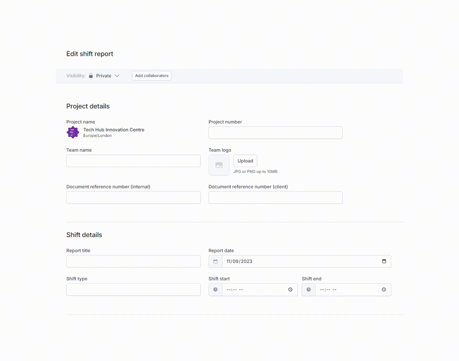 Construction Daily Reports | Shape