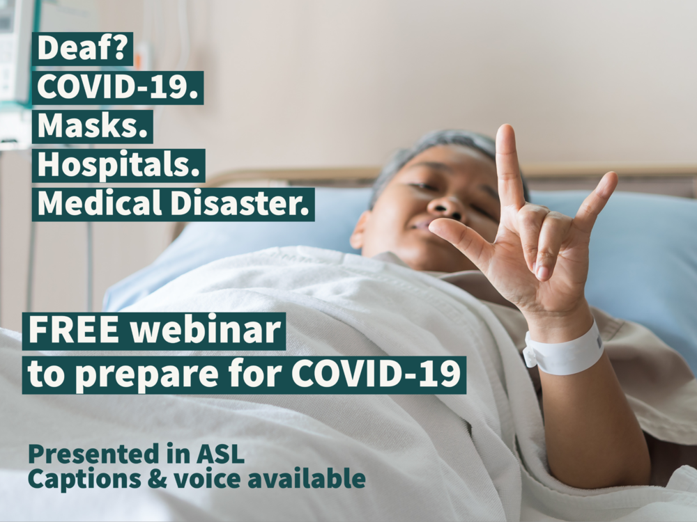 Webinar: Covid-19, Deaf/ASL Community, & Hospitalization