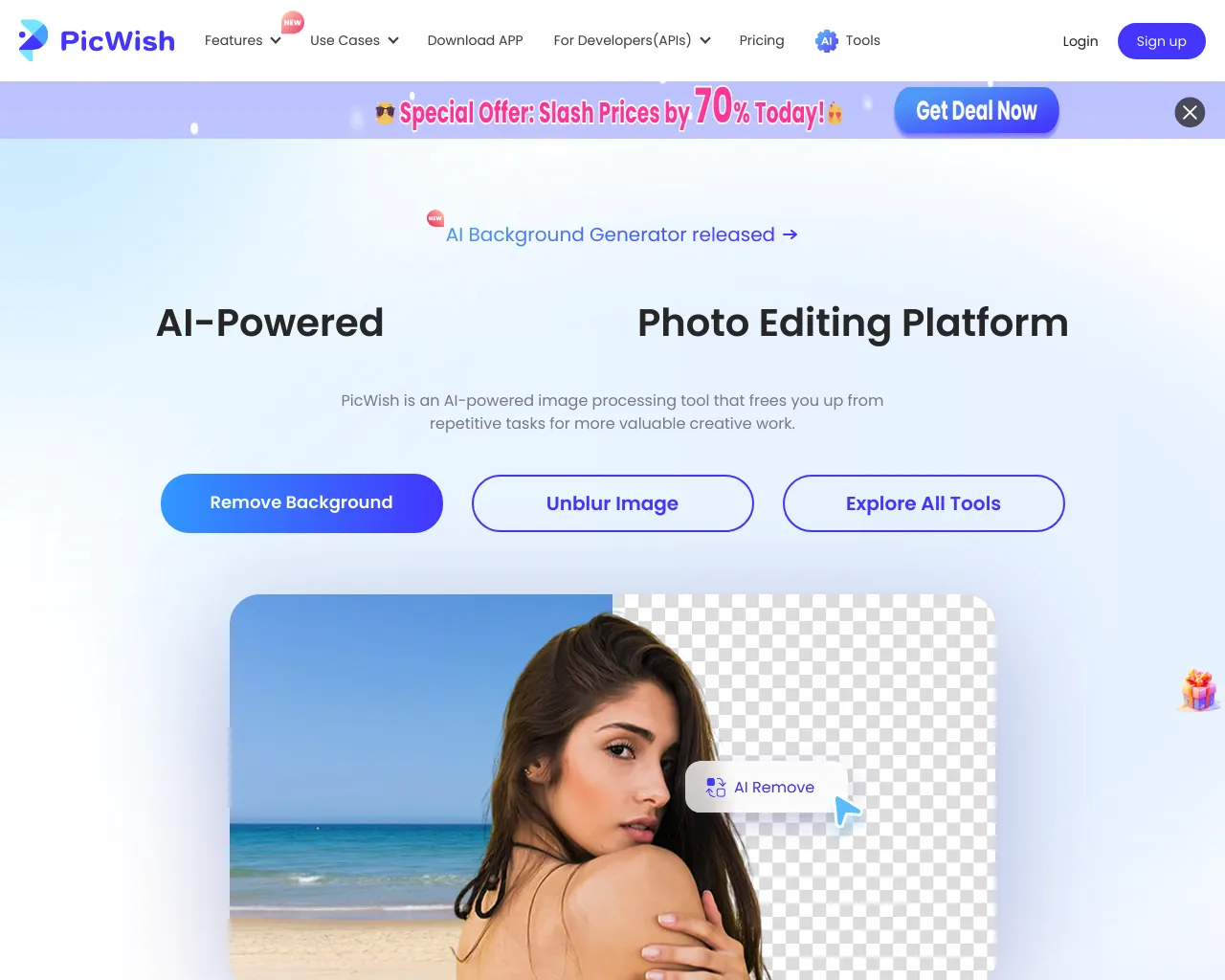 Explore PicWish 2024: The Ultimate AI Guide - Pricing, Review & Capabilities | Monkey Ai Tools