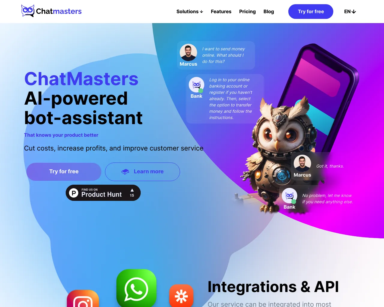 Explore Chatmasters 2024: The Ultimate AI Guide - Pricing, Review & Capabilities | Monkey Ai Tools