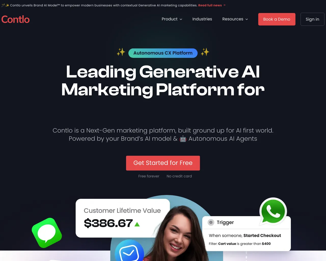 Explore Contlo.ai 2024: The Ultimate AI Guide - Pricing, Review & Capabilities | Monkey Ai Tools