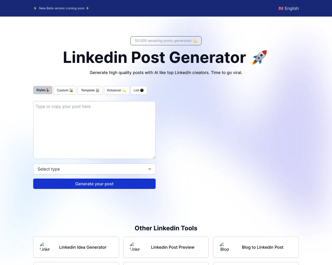 Explore LinkedIn Post Generator 2024: The Ultimate AI Guide - Pricing ...