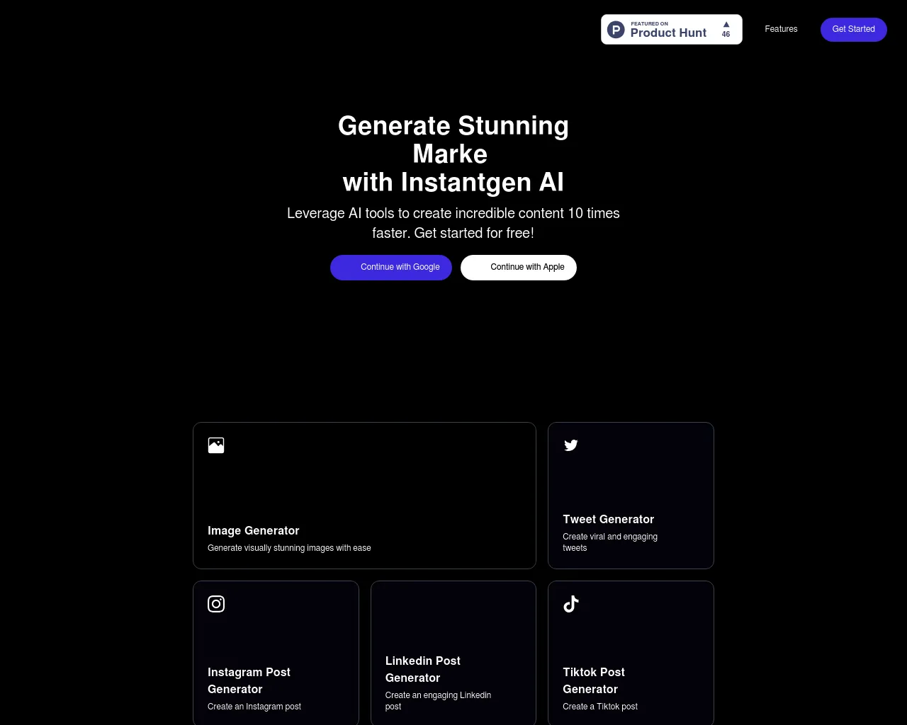 Explore Instantgen AI 2024: The Ultimate AI Guide - Pricing, Review & Capabilities | Monkey Ai Tools