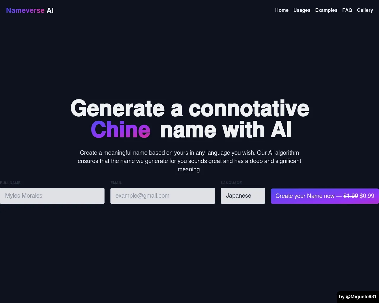 Explore Nameverse AI 2023: The Ultimate AI Guide - Pricing, Review & Capabilities | Monkey Ai Tools