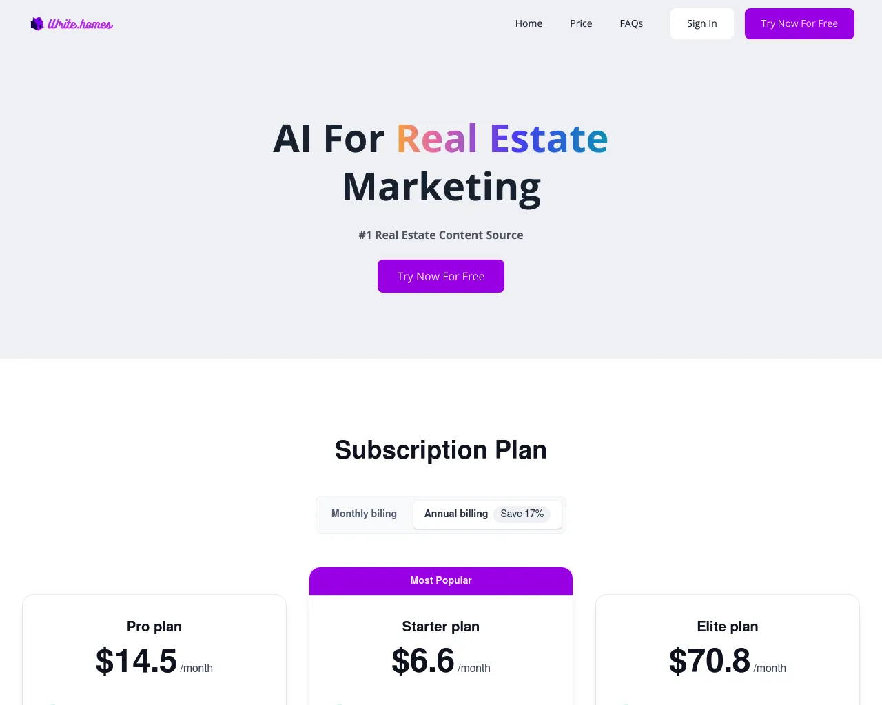 Explore Write.homes 2024: The Ultimate AI Guide - Pricing, Review & Capabilities | Monkey Ai Tools