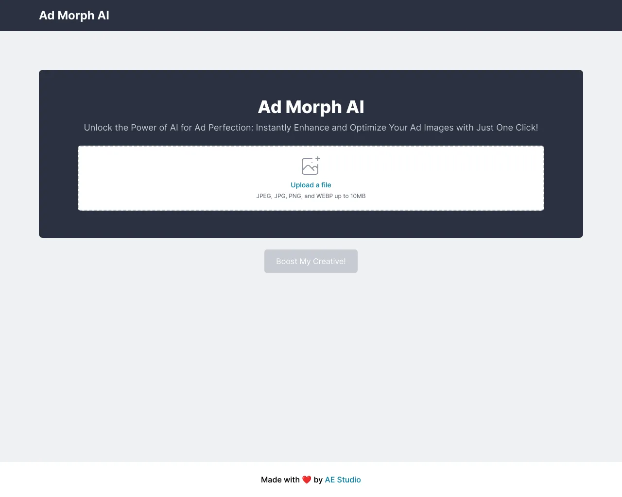 Explore Ad Morph AI 2024: The Ultimate AI Guide - Pricing, Review & Capabilities | Monkey Ai Tools