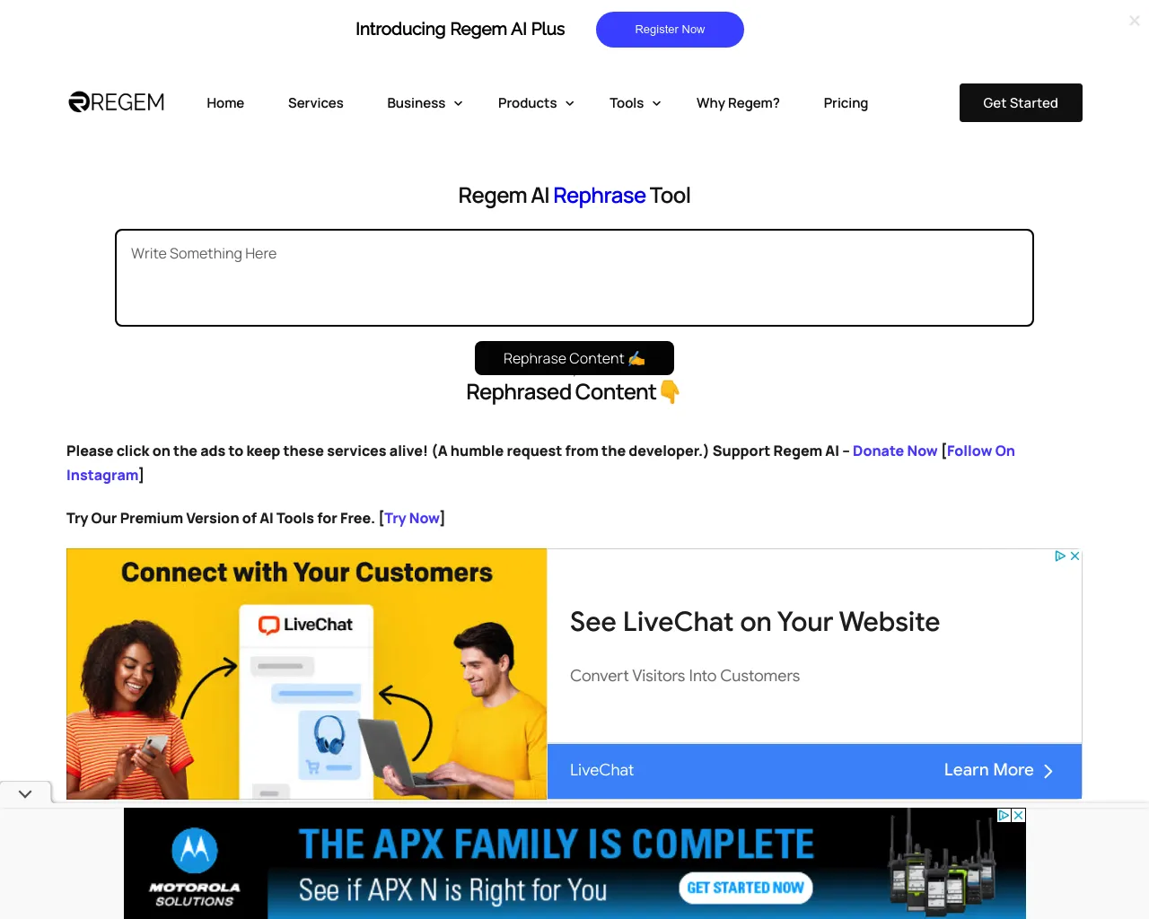 Explore Regem AI Plus 2024: The Ultimate AI Guide - Pricing, Review & Capabilities | Monkey Ai Tools