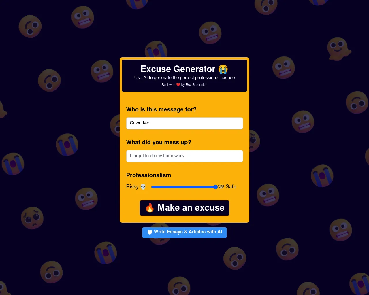 Explore Excuses AI 2024: The Ultimate AI Guide - Pricing, Review ...